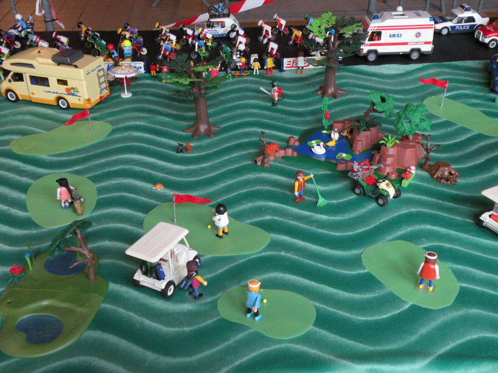 Diorama Sports et loisirs sur 24m² présenté à Brindas le 29 avril 2018 ...